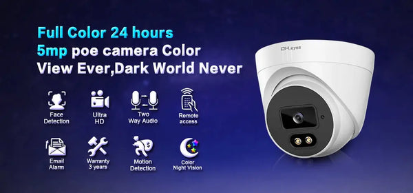 2.8mm 4K POE Camera Outdoor POE Night Vision Camera
